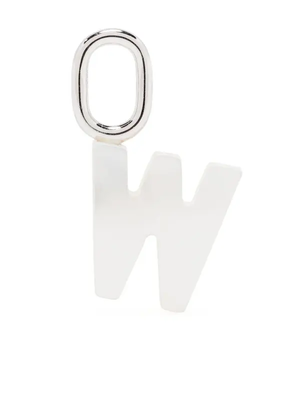 MARIA BLACK Lucid Letter W Charm - White