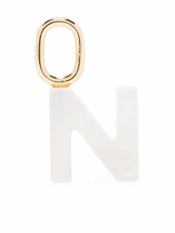 MARIA BLACK Lucid Letter N Charm - White