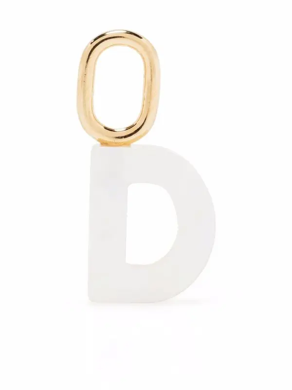 MARIA BLACK Lucid Letter D Charm - White