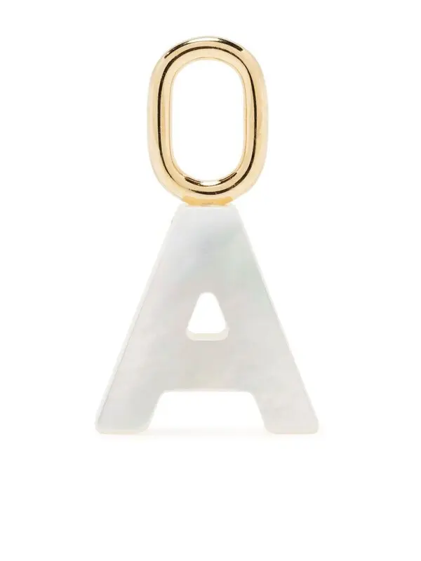 MARIA BLACK Lucid Letter A Charm - White