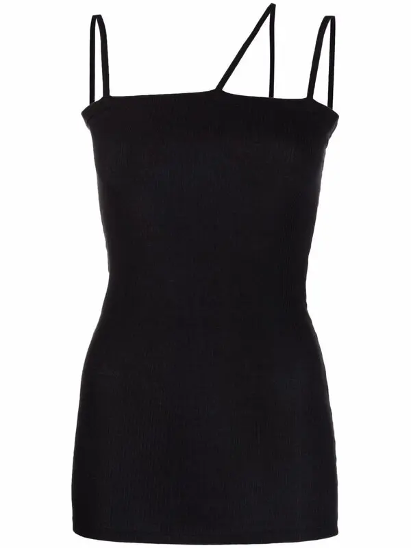 BASERANGE Crossover Strap Vest Top - Black