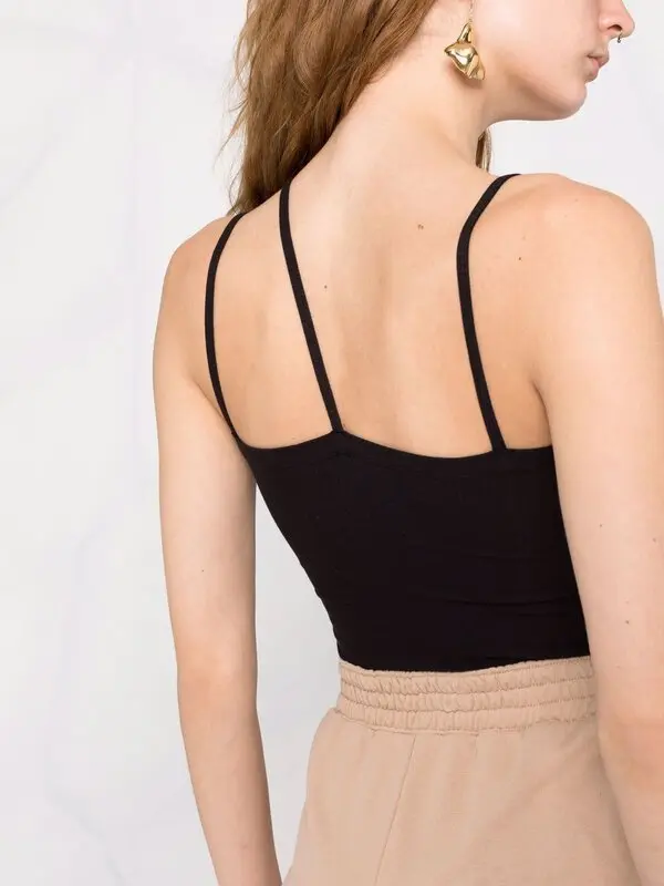 BASERANGE Crossover Strap Vest Top - Black