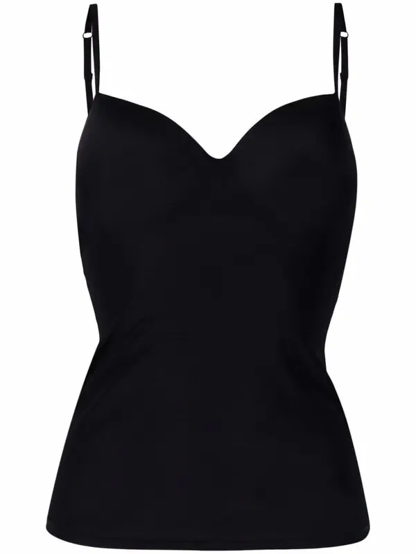 Hanro Sweetheart-neck Underwired Camisole - Black