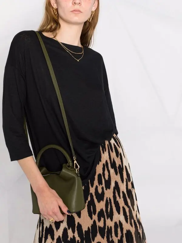 Majestic Filatures Three-quarter Sleeve Top - Black