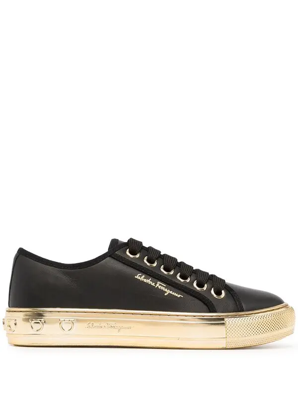FERRAGAMO Logo-print Lace-up Sneakers