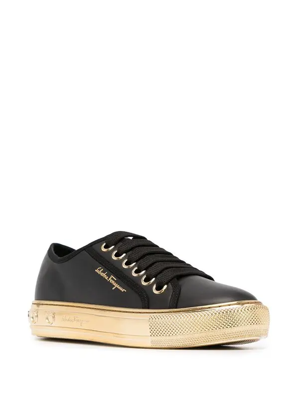 FERRAGAMO Logo-print Lace-up Sneakers