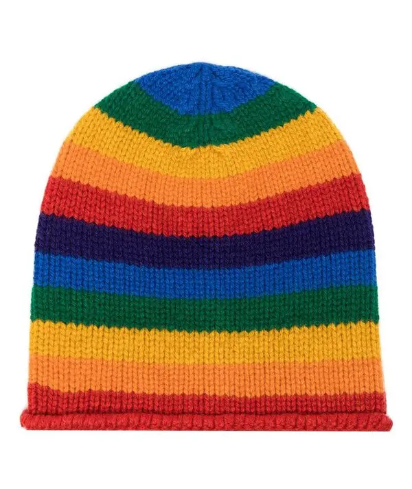 THE ELDER STATESMAN Lil Lookout Striped Beanie