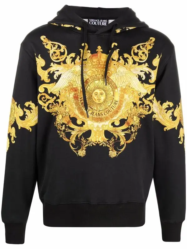 Versace Baroque-print Hoodie