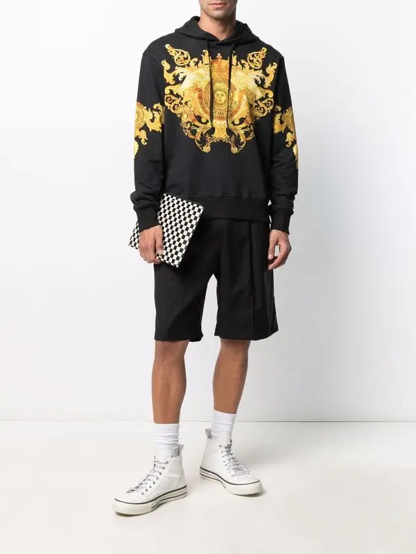 Versace Baroque-print Hoodie