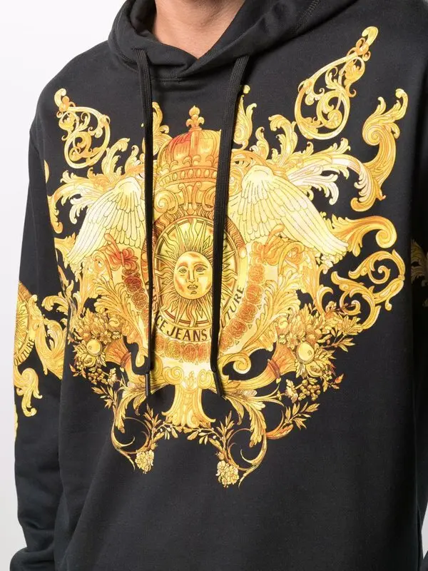 Versace Baroque-print Hoodie