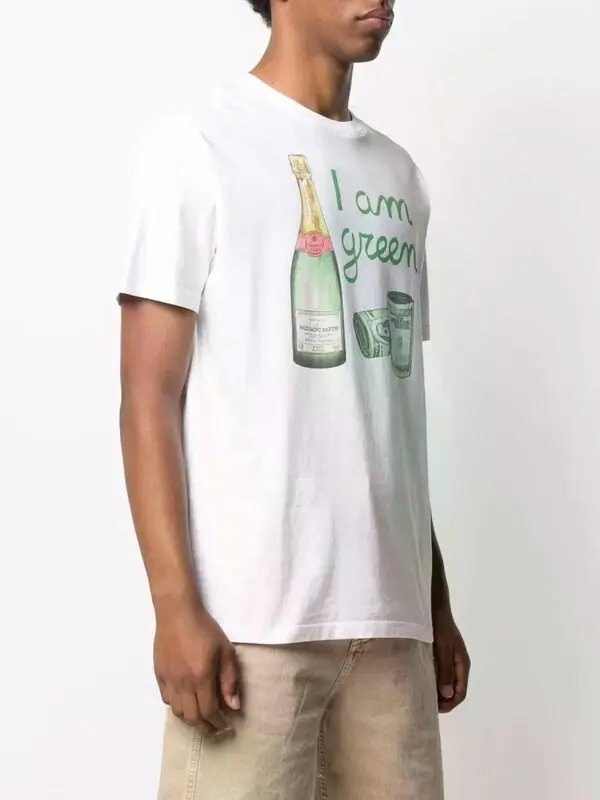 MC2 SAINT BARTH Champagne Money Print T-shirt