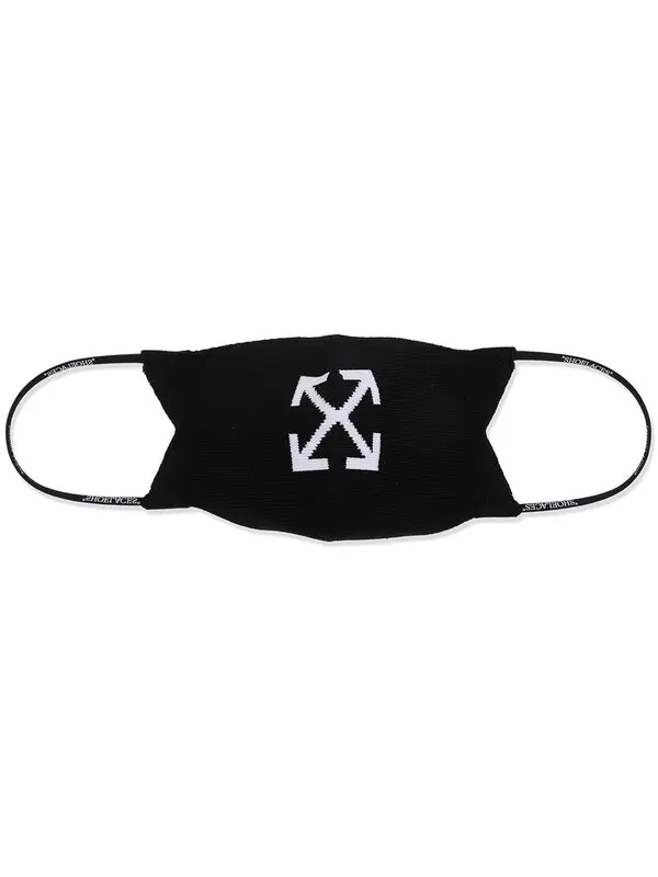 Off-White Arrow Motif Face Mask - Black