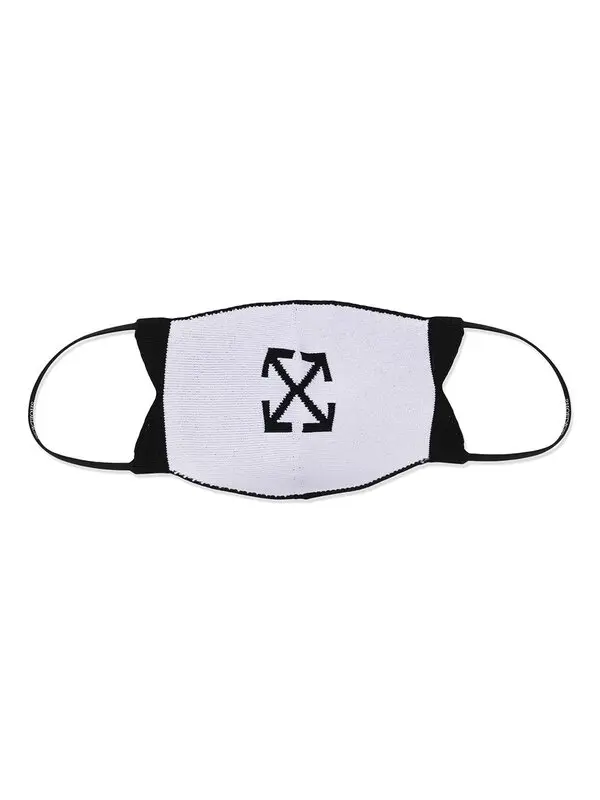Off-White Arrow Motif Face Mask - Black