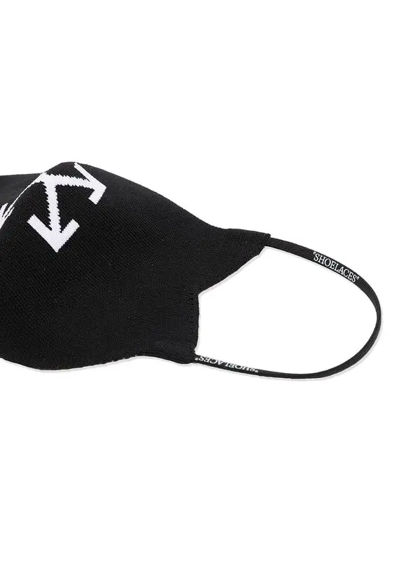 Off-White Arrow Motif Face Mask - Black