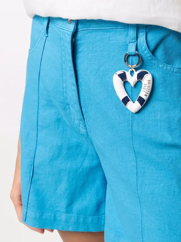 Moschino Logo Charm Wide-leg Shorts