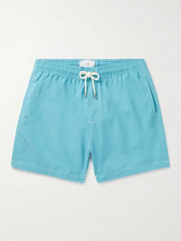 Mr P. Mid-length Swim Shorts - Blue