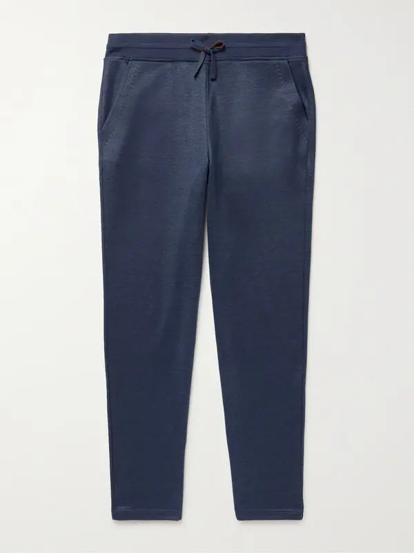 Loro Piana Tapered Stretch Linen-blend Sweatpants