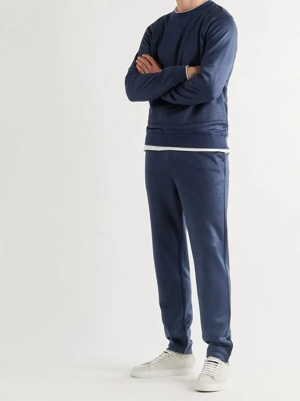 Loro Piana Tapered Stretch Linen-blend Sweatpants