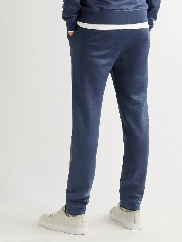Loro Piana Tapered Stretch Linen-blend Sweatpants