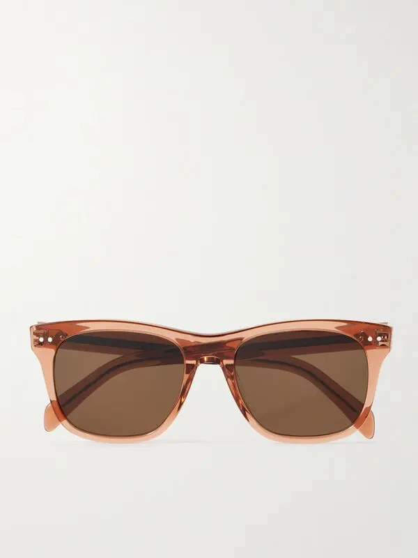 Celine Square-frame Acetate Sunglasses - Brown