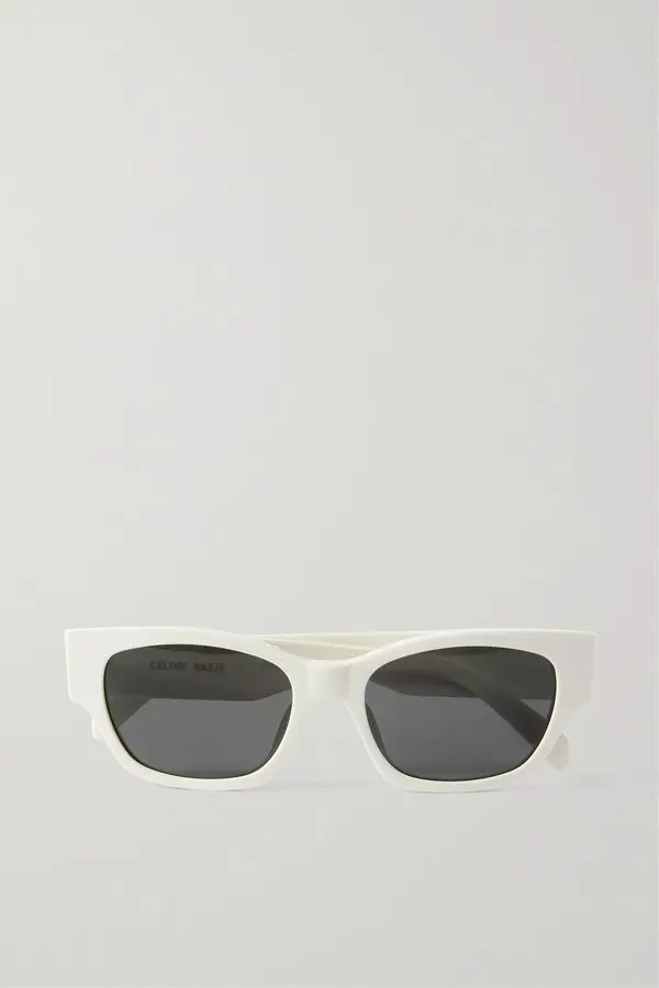 Celine Square-frame Acetate Sunglasses - Ivory