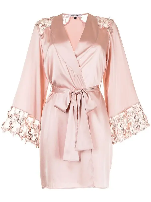 GILDA & PEARL Tallulah Short Robe - Pink
