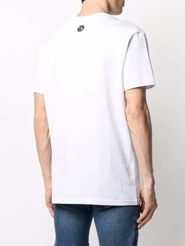 Philipp Plein Crystal Skull Cotton T-shirt