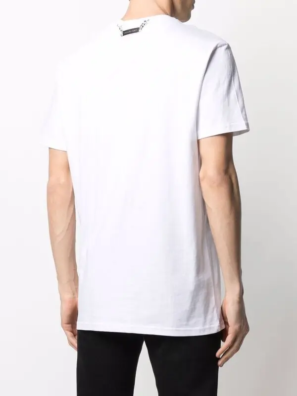 Philipp Plein Skull-print Logo T-shirt - White