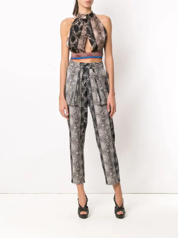 AMIR SLAMA Printed Trousers