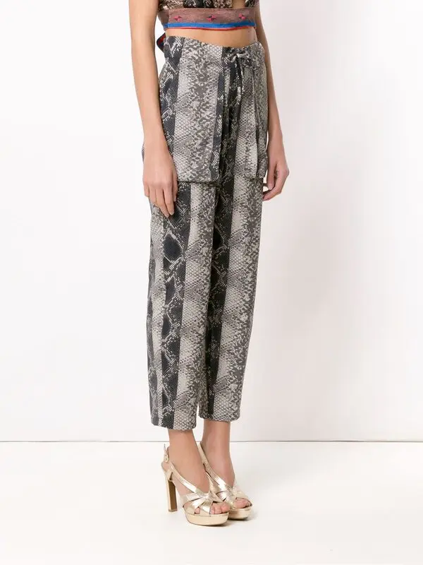 AMIR SLAMA Printed Trousers