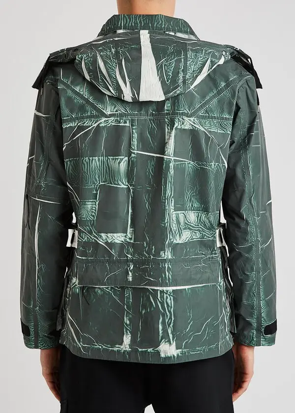 C.P. Company Tracery Metropolis Printed Shell Jacket In Green - 51