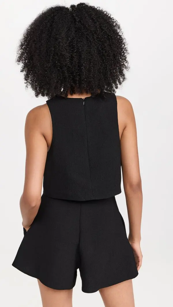 Black Halo Sanibel Two-piece Romper - Black