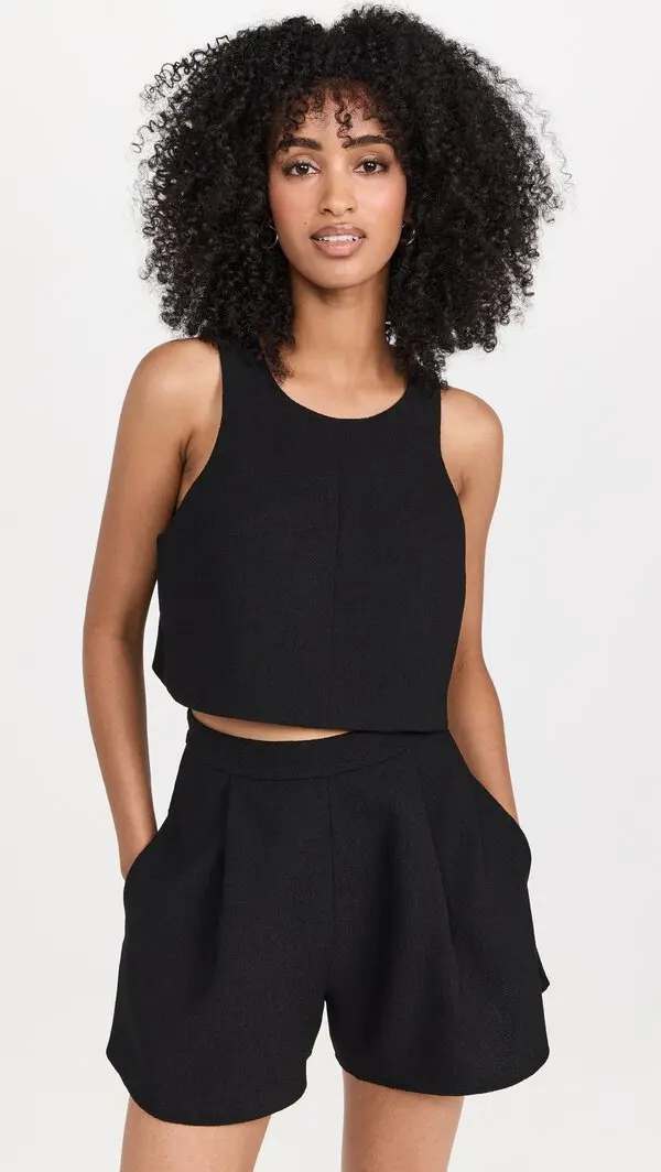 Black Halo Sanibel Two-piece Romper - Black