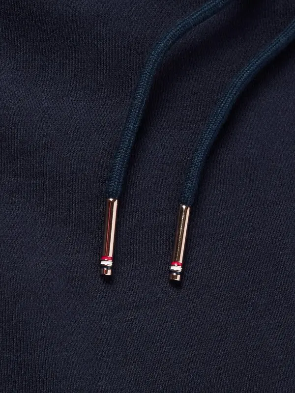 Thom Browne Striped Loopback Cotton-jersey Shorts - Blue