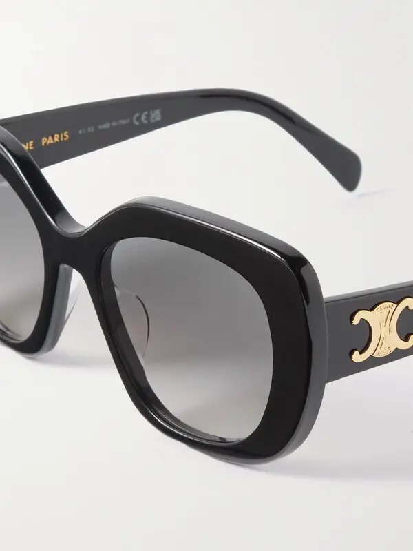 Celine Oversized Cat-eye Sunglasses - Black