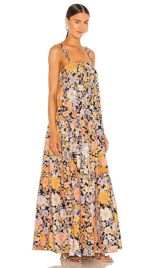 Free People Park Slope Maxi Dress In Black