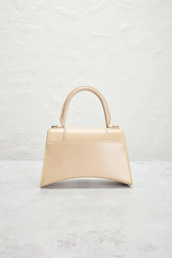 Balenciaga Small Hourglass Top Handle Bag - Light Beige