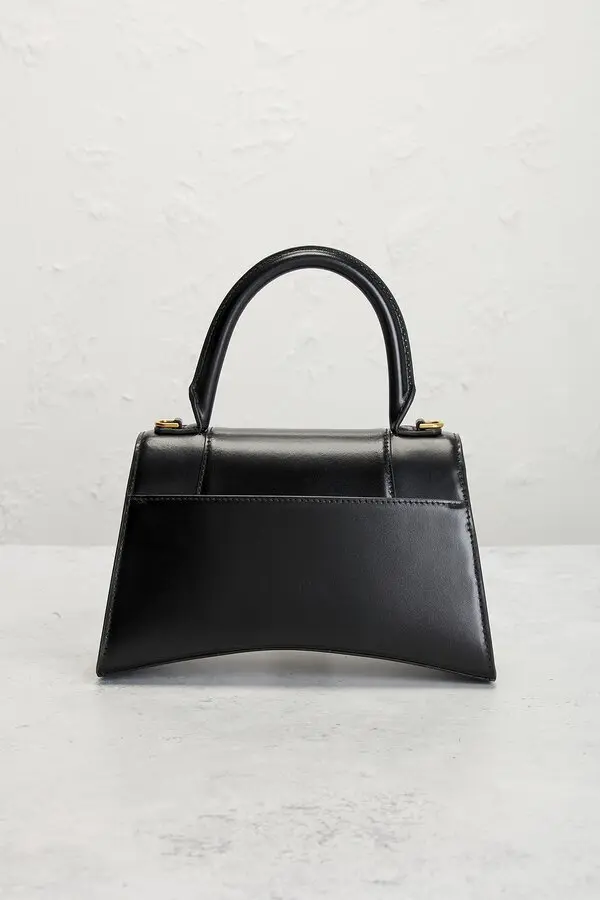 Balenciaga Small Hourglass Top Handle Bag - Black