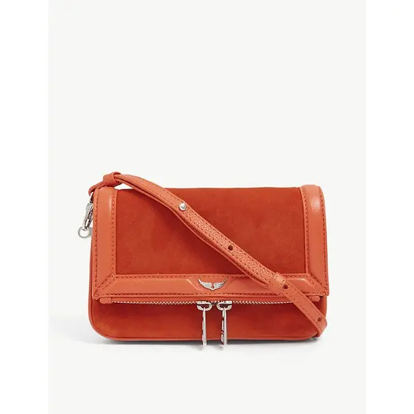 Zadig&Voltaire Rock Novel Nano Suede Cross-body Bag