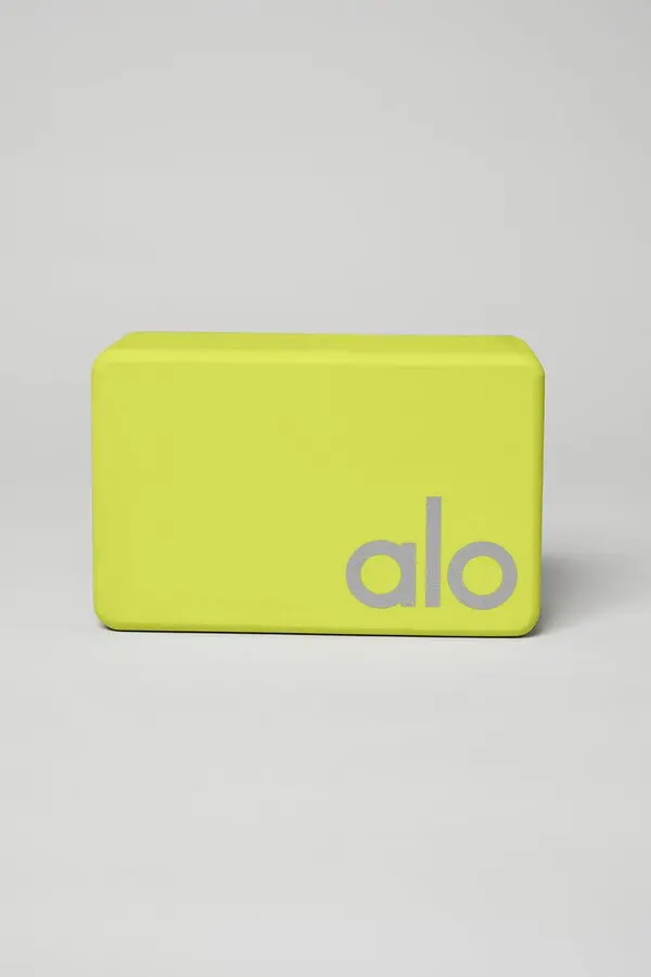 Alo Yoga Uplifting Yoga Block Mat - Highlighter/silver