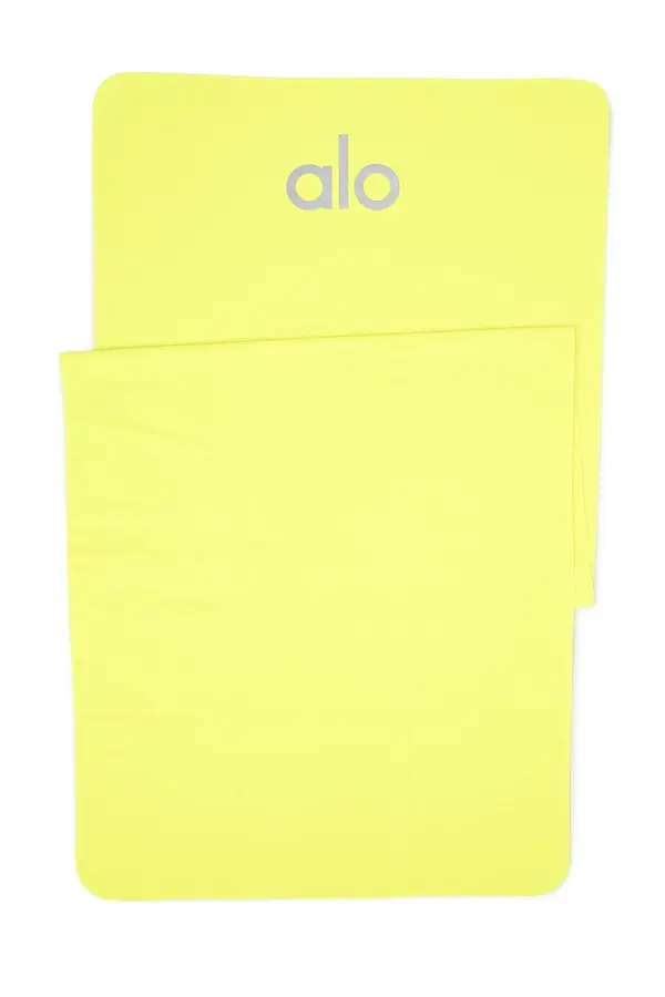 Alo Yoga Grounded No-slip Towel Yoga Mat - Highlighter