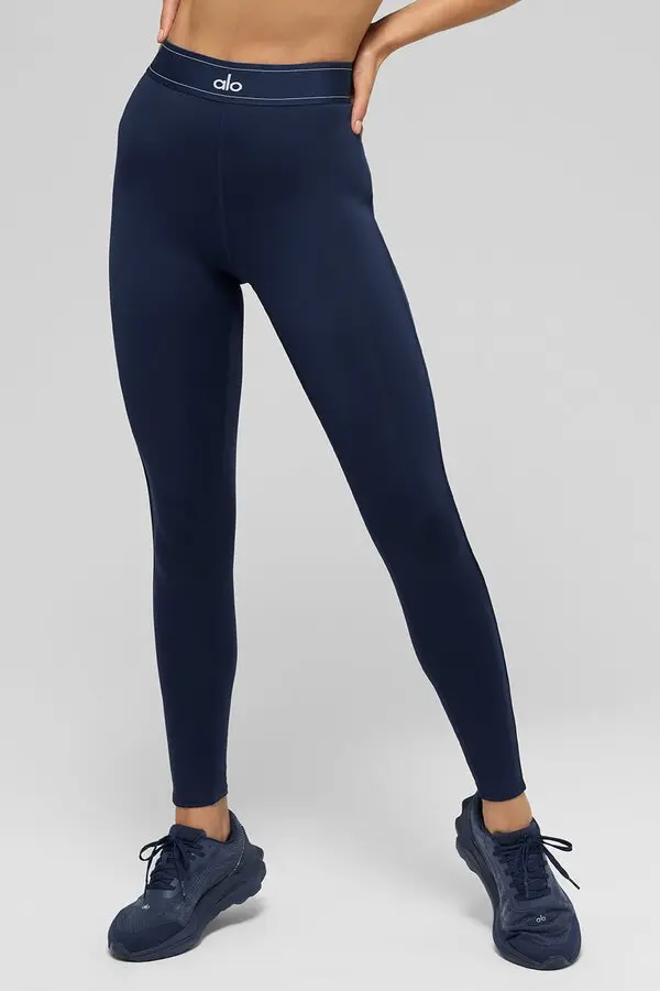 Alo Yoga Airlift High-waist Suit Up Legging - Navy/navy
