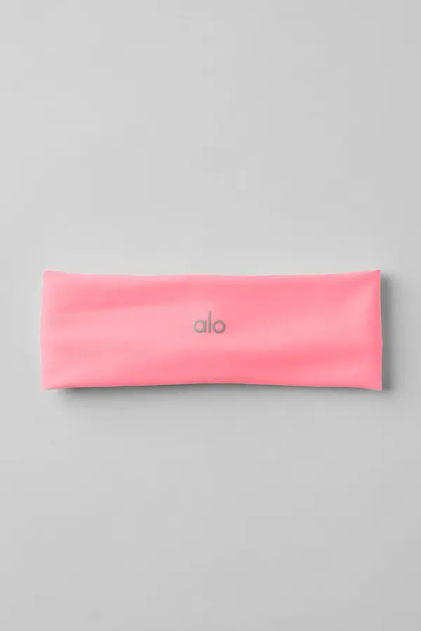 Alo Yoga Airlift Headband - Neon Bubblegum