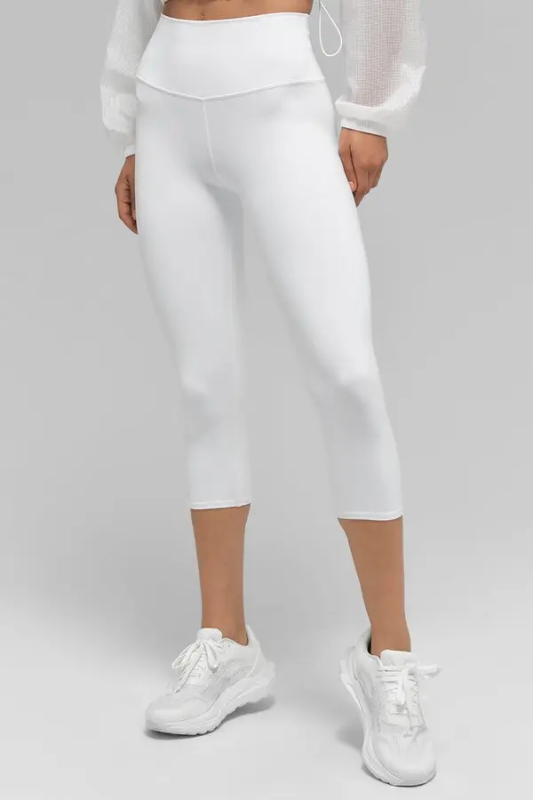 Alo Yoga High-waist Capri Pants - White