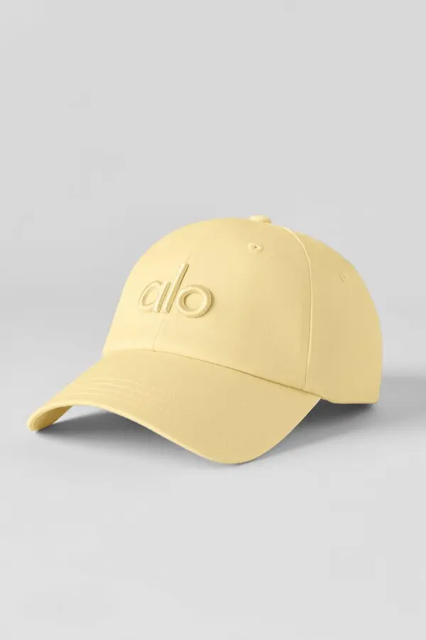 Alo Yoga Baseball Cap With Logo Detail - Warm Butter