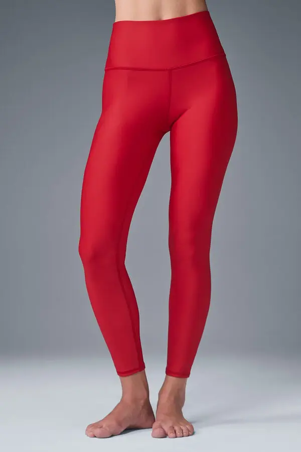 Alo Yoga Red Hot High-Waist Airlift Legging Bold Red Editorialist