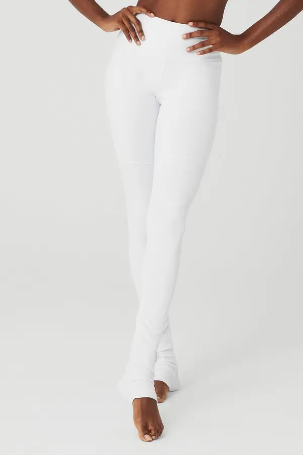 Alo Yoga High-Waist Goddess Legging - White | Editorialist