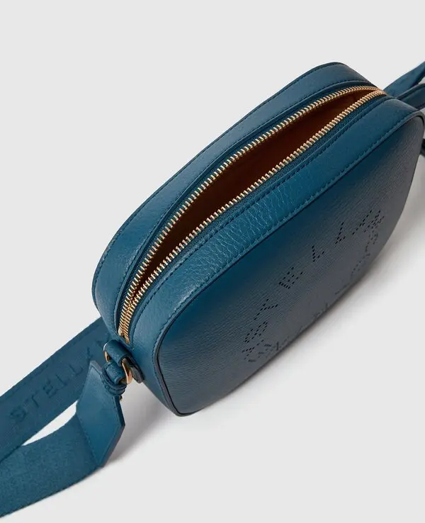 Stella McCartney Logo Camera Crossbody Bag - Teal
