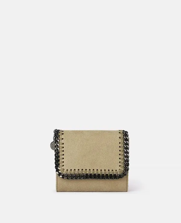 Stella McCartney Falabella Small Flap Wallet - Clotted Cream