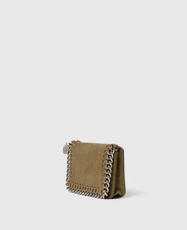 Stella McCartney Falabella Small Flap Wallet - Olive